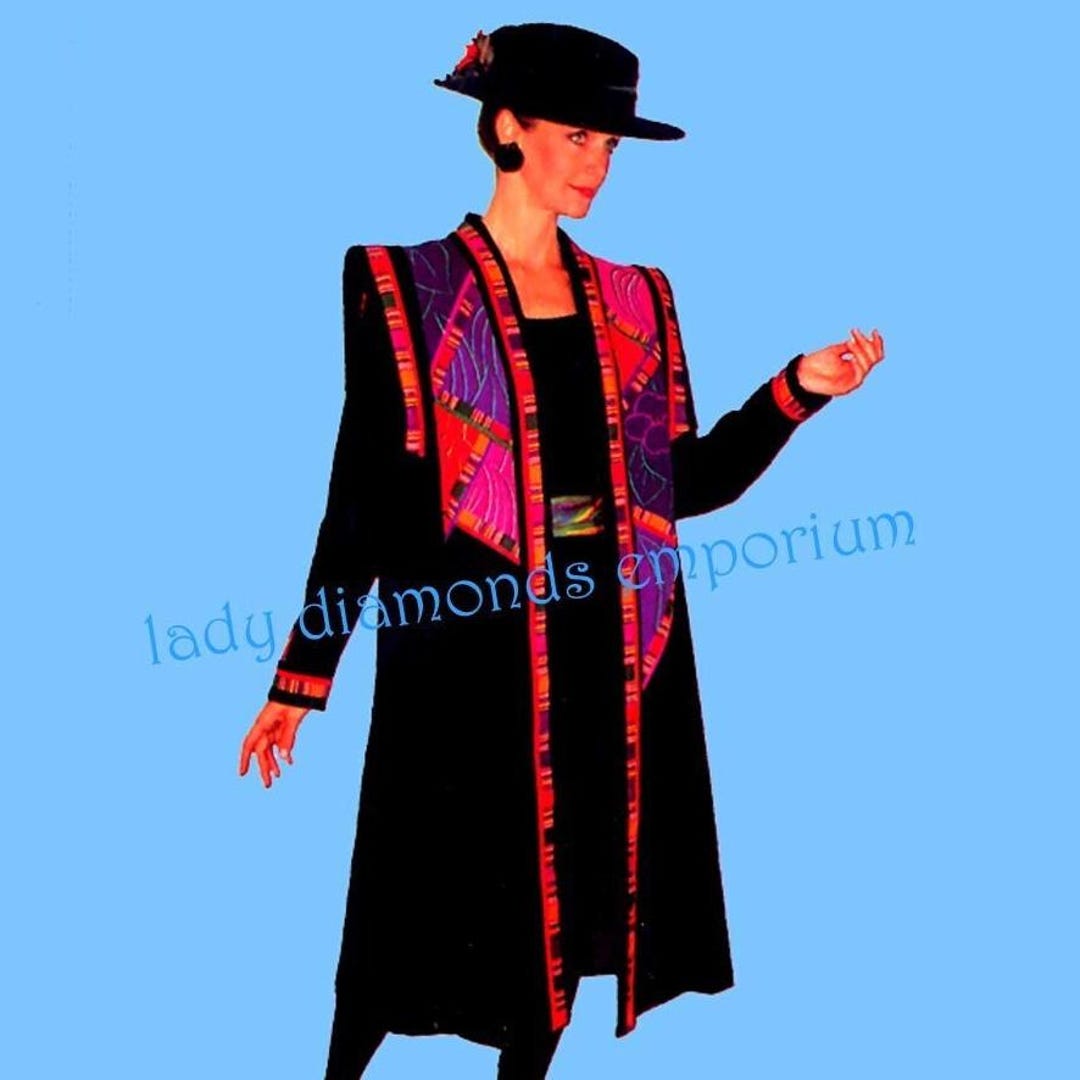 1990's the Pavillion Coat or Vest Detachable Sleeves Mid Calf Length ...