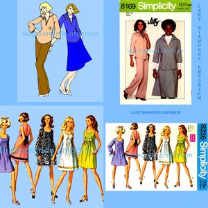 1960s 70s 80s Womens Size 12 Tops Tunics Raised Waist Dress Evening ...