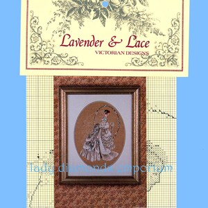 Vintage Lavender & Lace Cross Stitch Patterns Angel of Christmas Angel ...
