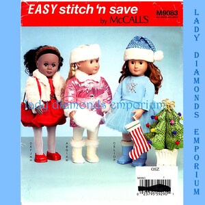 New Choices of 18" Doll Clothes Patterns Mccalls 8555 9033 9083 ...