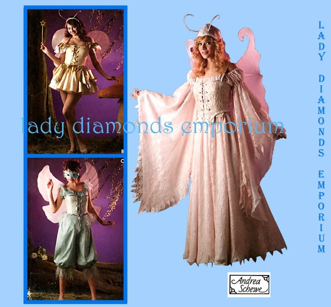 Womens Fairy Princess Angel Elf Dress Petal Skirt Corset Bloomer Pants ...