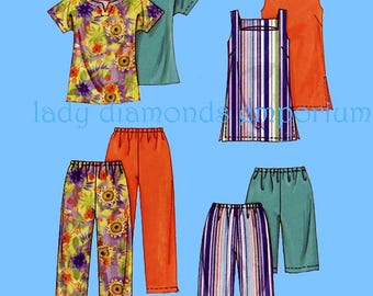 Simplicity 4127 Womens Summer Babydoll Tops Strapless Option Size 12 14 ...