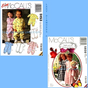 Choice of Babys Toddlers Sewing Patterns Boys Girls Infants Clothes ...