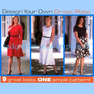 1990’s Design Your Own Dress Short or Long Sleeve Womens Size 8 10 12 ...