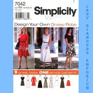 1990’s Design Your Own Dress Short or Long Sleeve Womens Size 8 10 12 ...