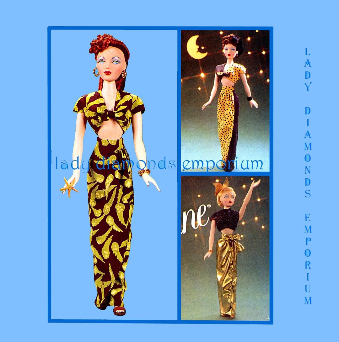 1940s Retro High Fashion Evening Clothes for the Ashton Drake Gene Doll ...