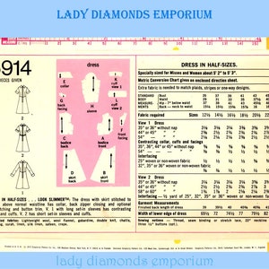 1970’s Look Slimmer Dress Fitted & Flared Shaped Raised Waist Bodice ...