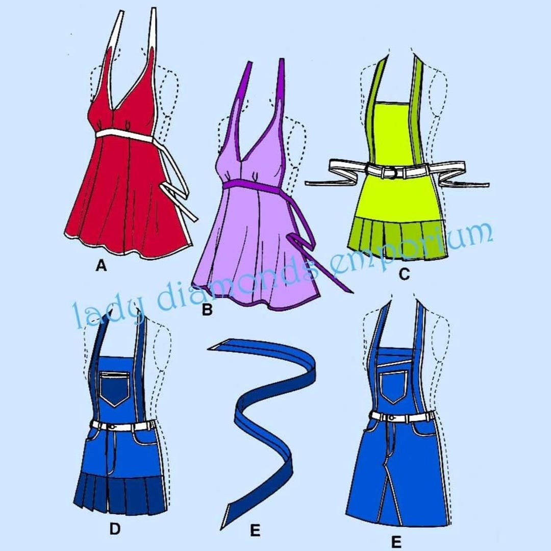 Recycled Jeans Aprons Denim Calico Satin Corduroy Broadcloth 5 ...