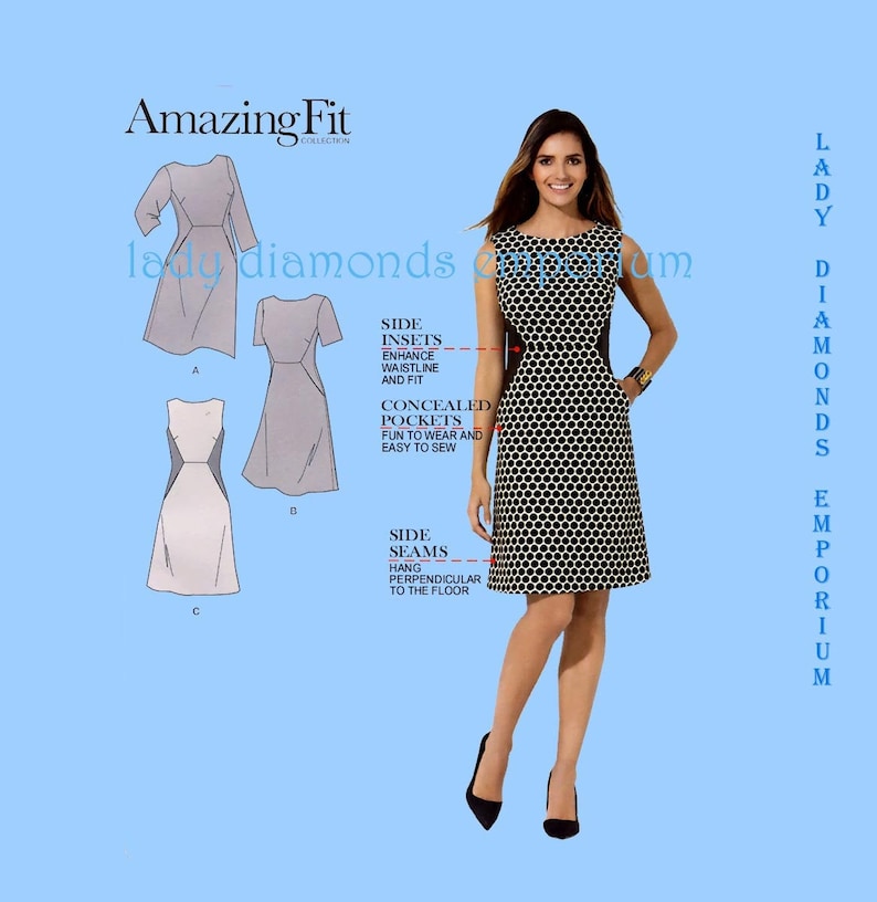 Amazing Fit Dress for Slim Average & Curvy Figures Womens Size - Etsy