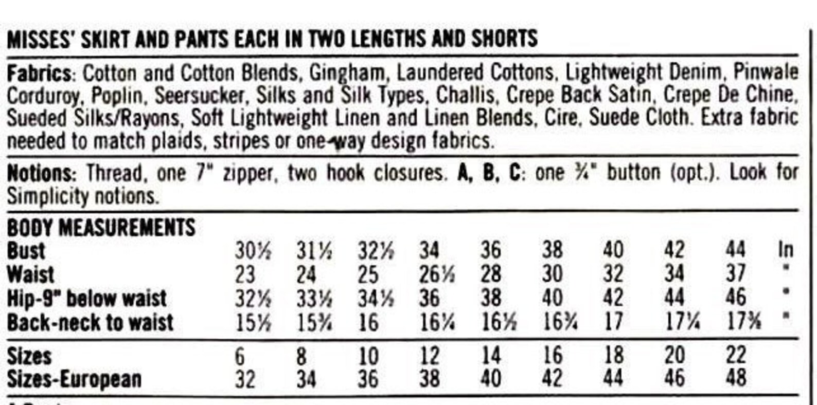 Misses A-line Mini Maxi Skirts Pants in 2 Lengths Shorts - Etsy