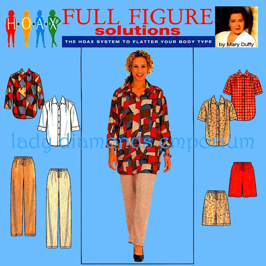 1990’s Loose Fitting Shirt Top Tunic Short Long Sleeve Pull-on Pants ...