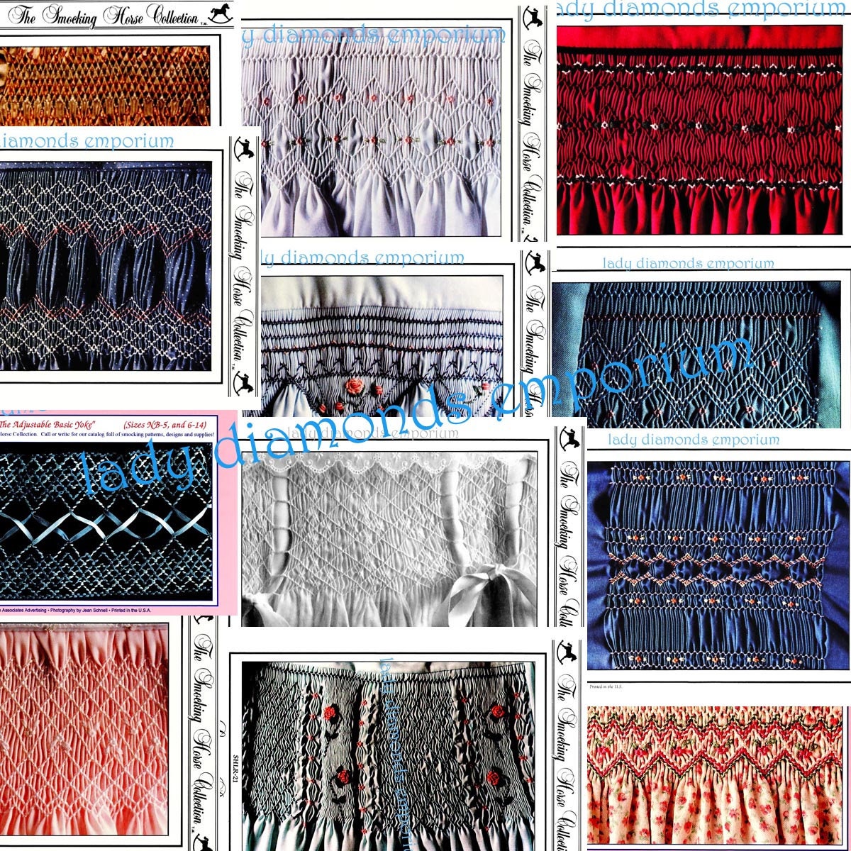 1980s Smocking Horse Collection Patterns Stacked Cables - Etsy