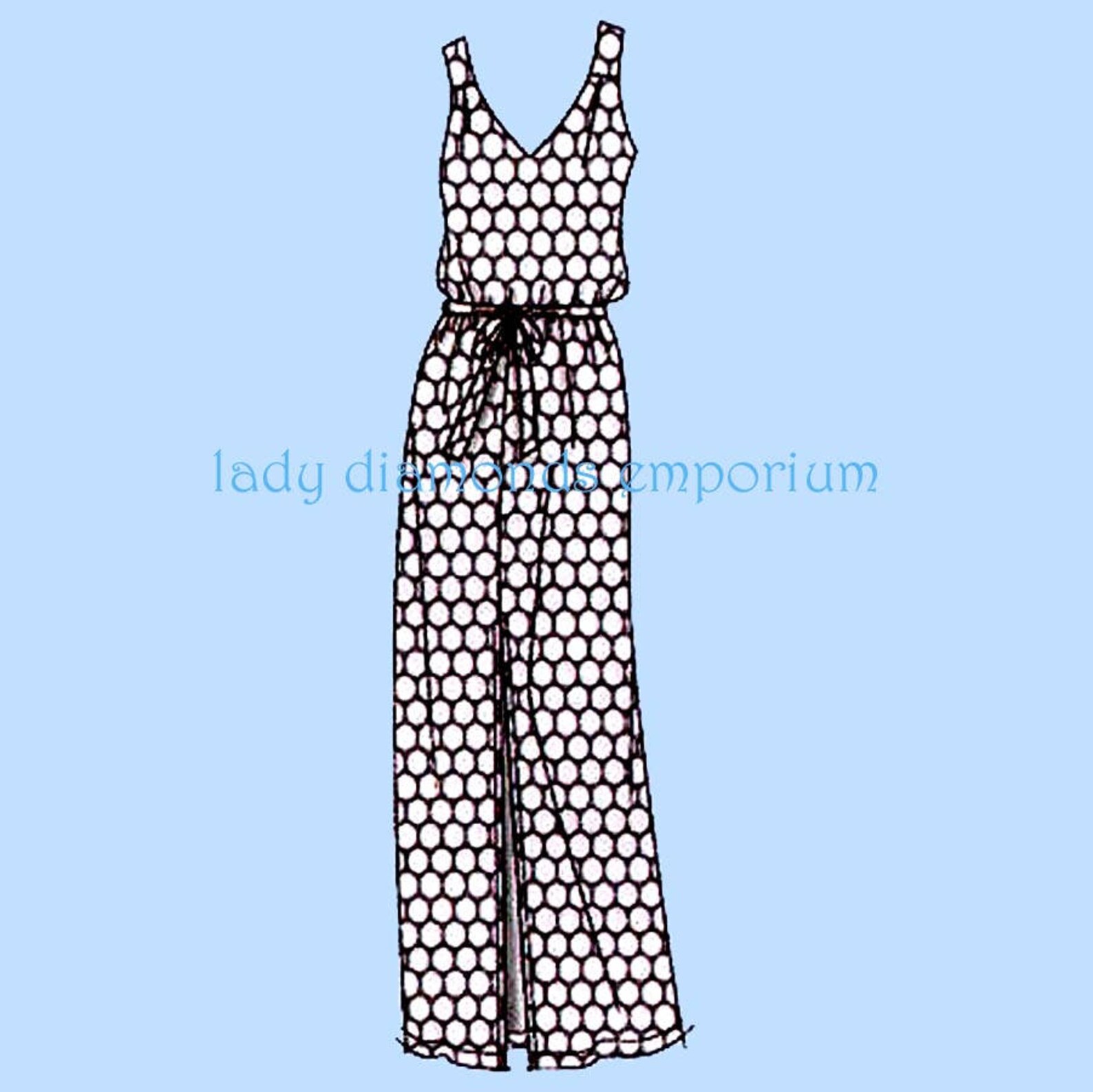 Easy Maxi Dress With Front Slit Jumpsuit Romper Womens XXS - Etsy