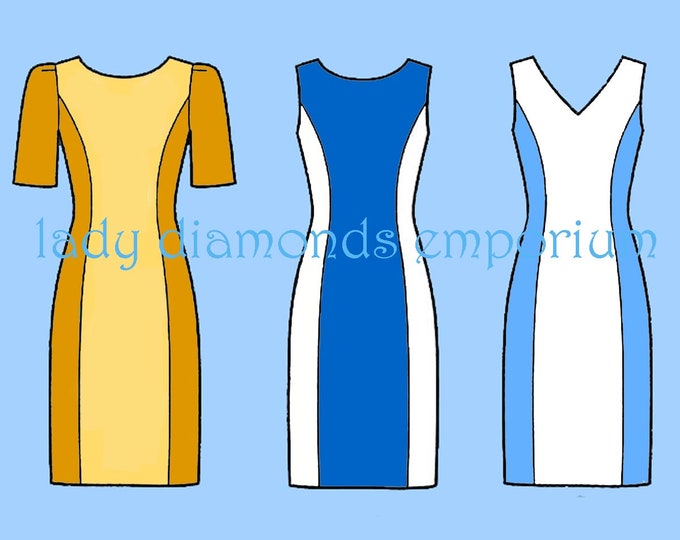 Amazing Fit Sheath Dress for Slim Average & Curvy Figures Womens Size ...