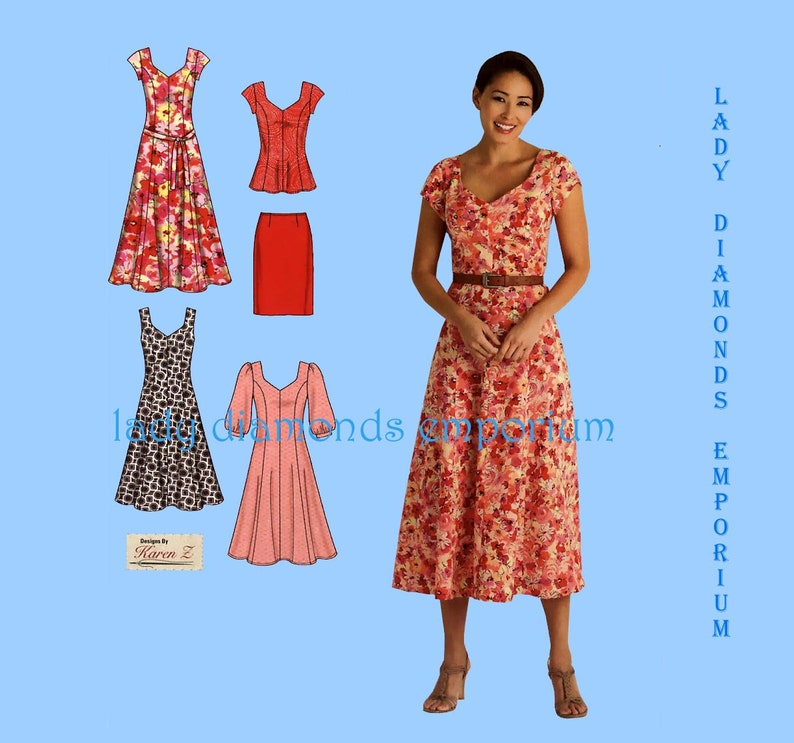 Womens Princess Seam Dress in 2 Lengths Tunic Top Slim Skirt - Etsy