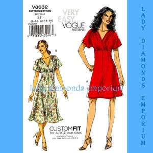 Very Easy Raised Waist Dress Fitted & Flared A-line Skirt Womens 8 10 ...