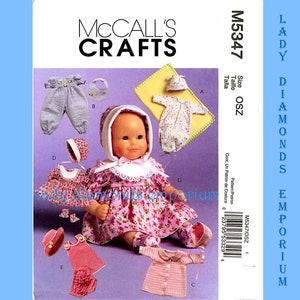 Vtg Baby Doll Clothes S M L 8 - 22” Mccalls 5347 6276 8554 Simplicity ...
