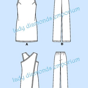 1960's Retro Wrap Around Tunic Top Pants Beach Cover-up Mini Dress ...