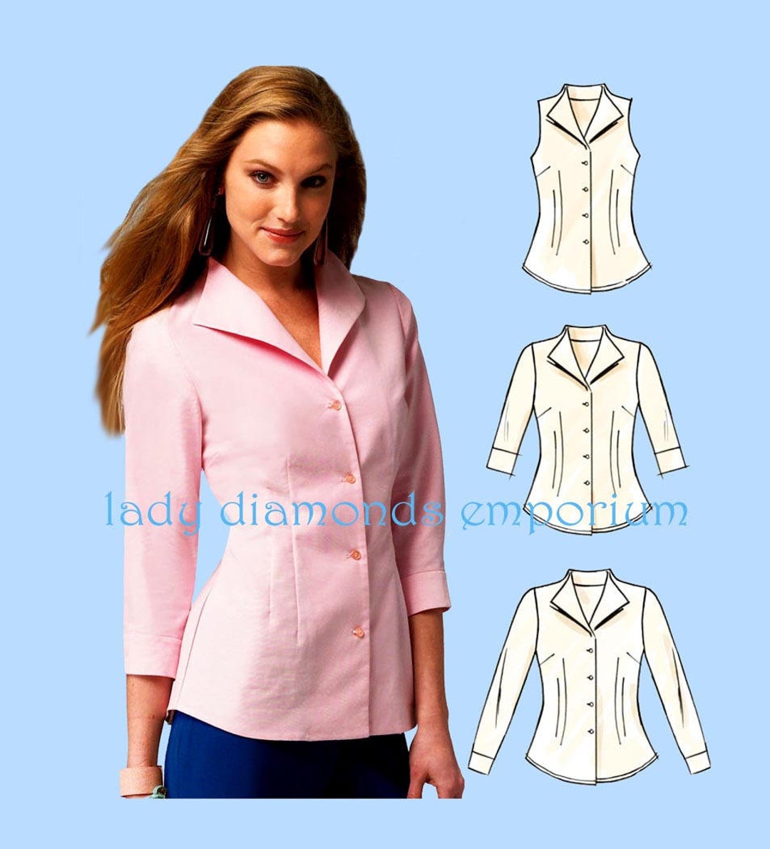Womens Front Button Shirt Top Blouse Plus Size 18 20 22 24 Short or ...