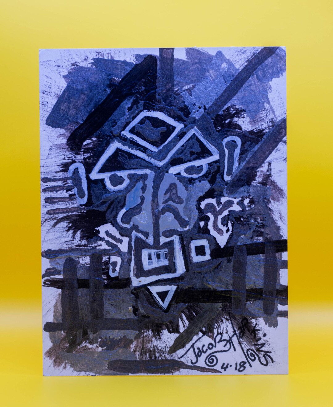 Authentic Native American Lakota Artwork Original Painting No. 09 by ...