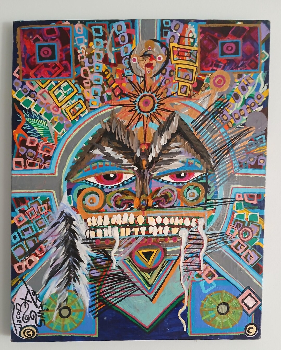 Spirit of Resilience Original Lakota Painting by Indigenous First ...