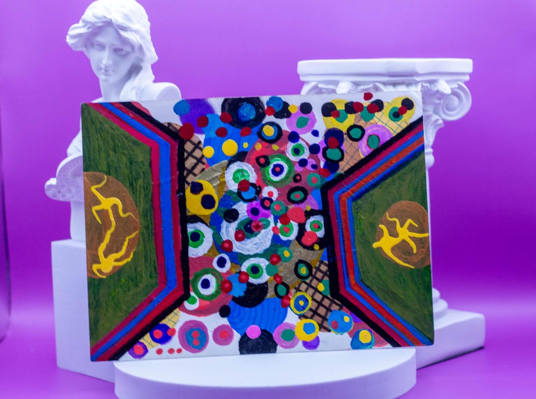 Authentic Native American Art 'dimensional Dots No. 5' Original ...