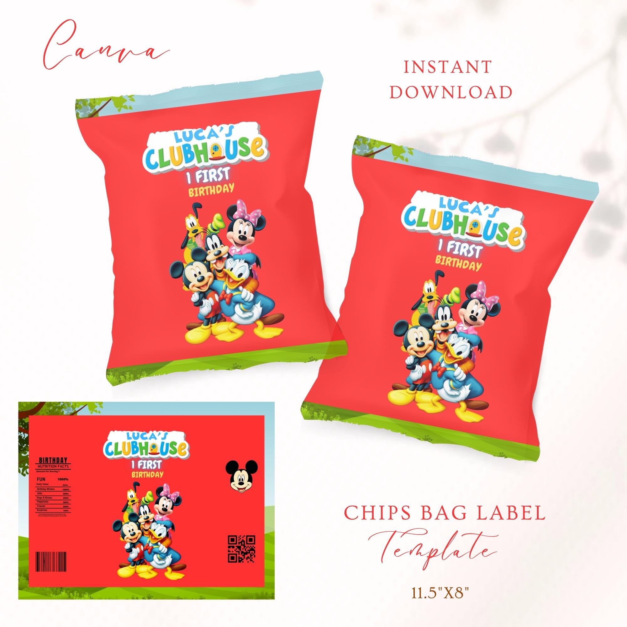 Clubhouse Party Package, Clubhouse Invitation, Mickey Mouse Clubhouse ...