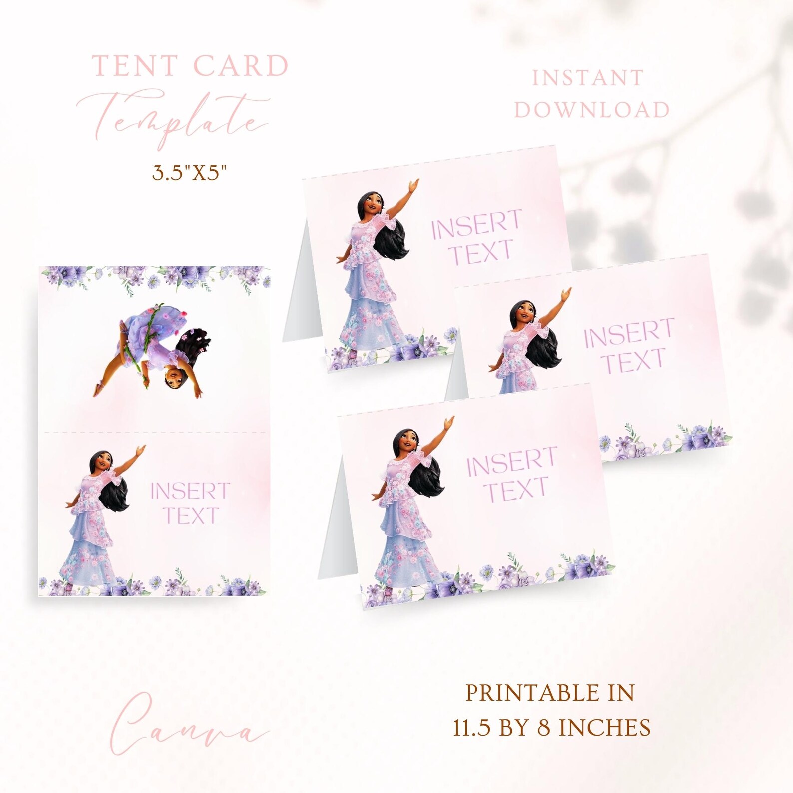 Encanto Isabela Party Favors Template, Encanto Isabela Birthday ...