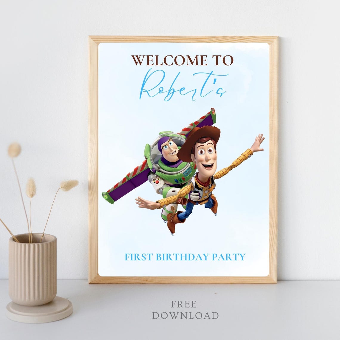 Toy Story Welcome Sign, Editable Toy Story Birthday Party, Toy Story ...