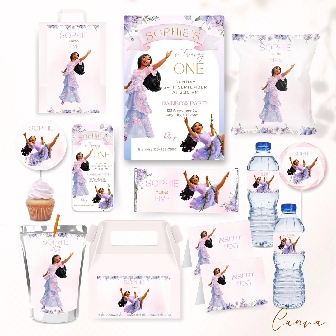 Encanto Isabela Party Package, Encanto Isabela Invitation, Encanto ...