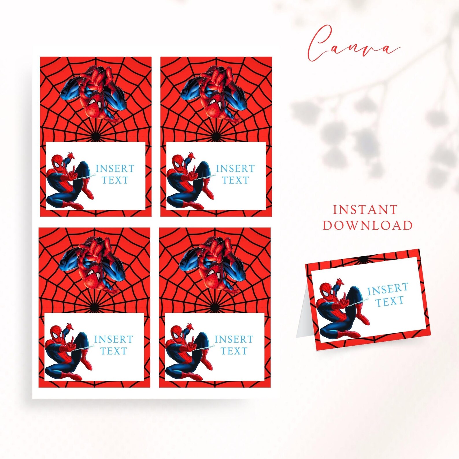 Spiderman Food Label, Spiderman Chocolate Wrap, Spiderman Capri Sun ...