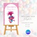 Trolls Welcome Sign, Trolls Birthday Party, Trolls Welcome Board ...
