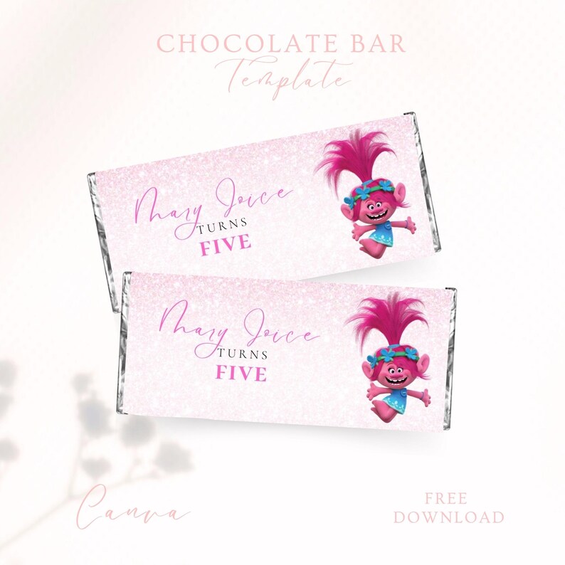 Trolls Food Label, Trolls Chocolate Wrap, Trolls Capri Sun, Trolls ...