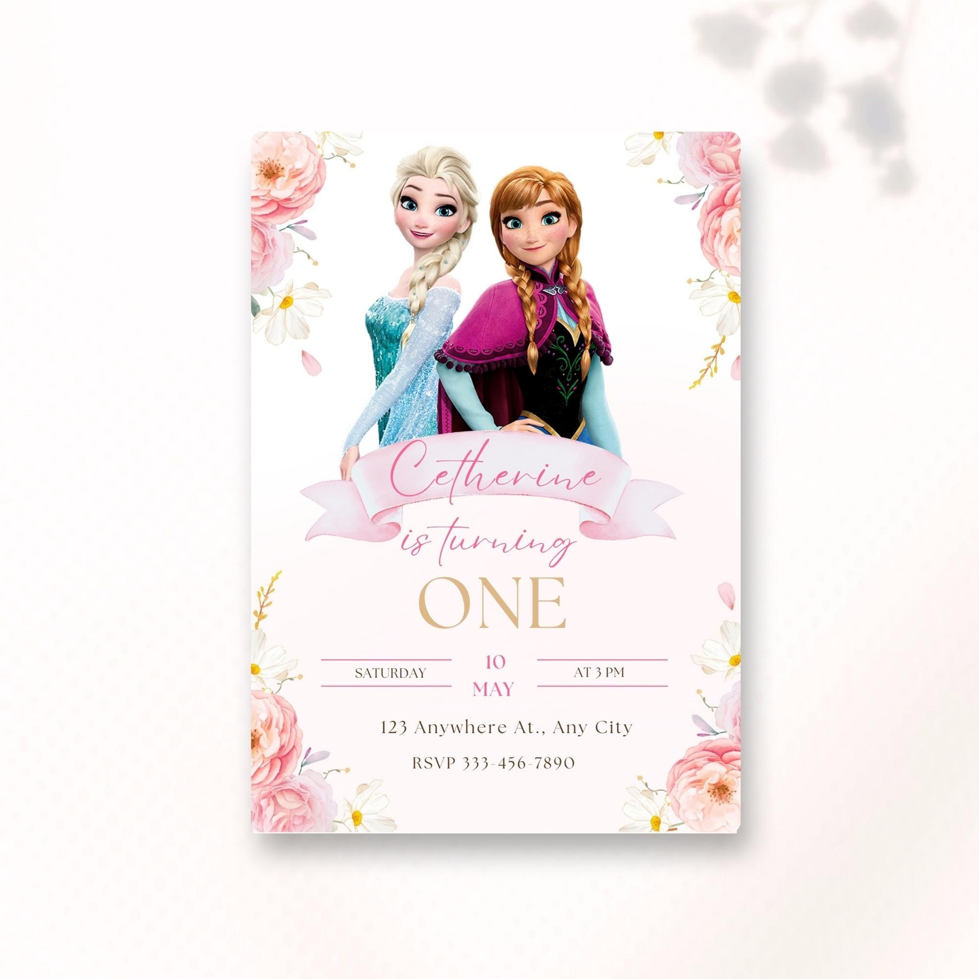 Frozen Birthday Invitation Elsa Birthday Invitation Elsa Party Invite ...