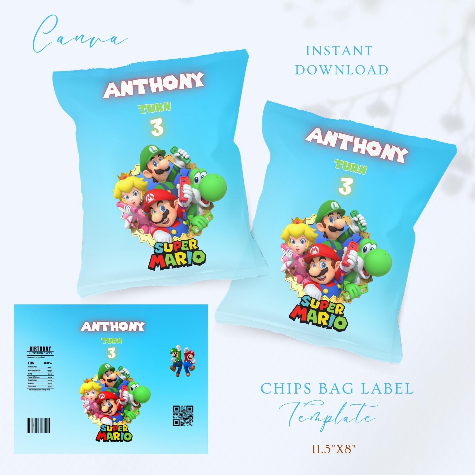 Super Mario Party Package, Super Mario Birthday Party Package, Super ...