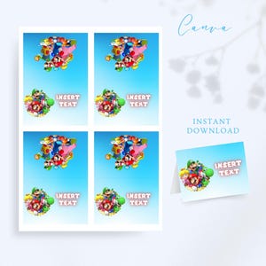 Super Mario Food Label, Super Mario Chocolate Wrap, Super Mario Capri ...