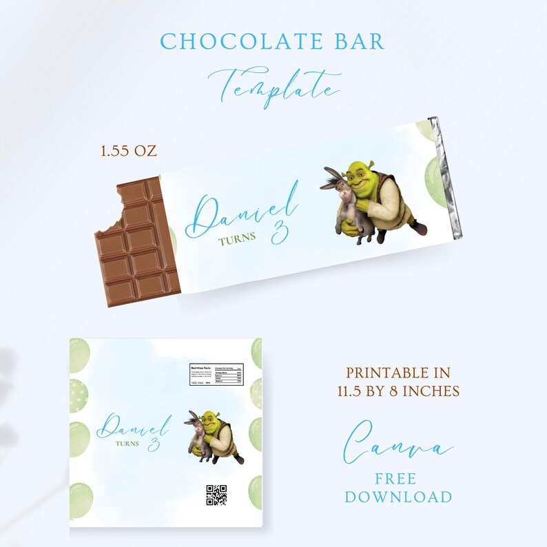 Shrek Party Package, Shrek Birthday Party Package, Shrek Invitation ...