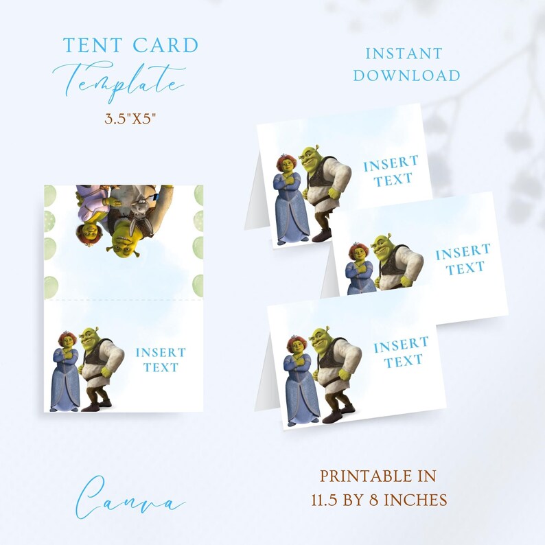 Shrek Party Package, Shrek Birthday Party Package, Shrek Invitation ...