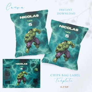 Hulk Party Package, Hulk Birthday Party Package, Hulk Invitation, Hulk ...