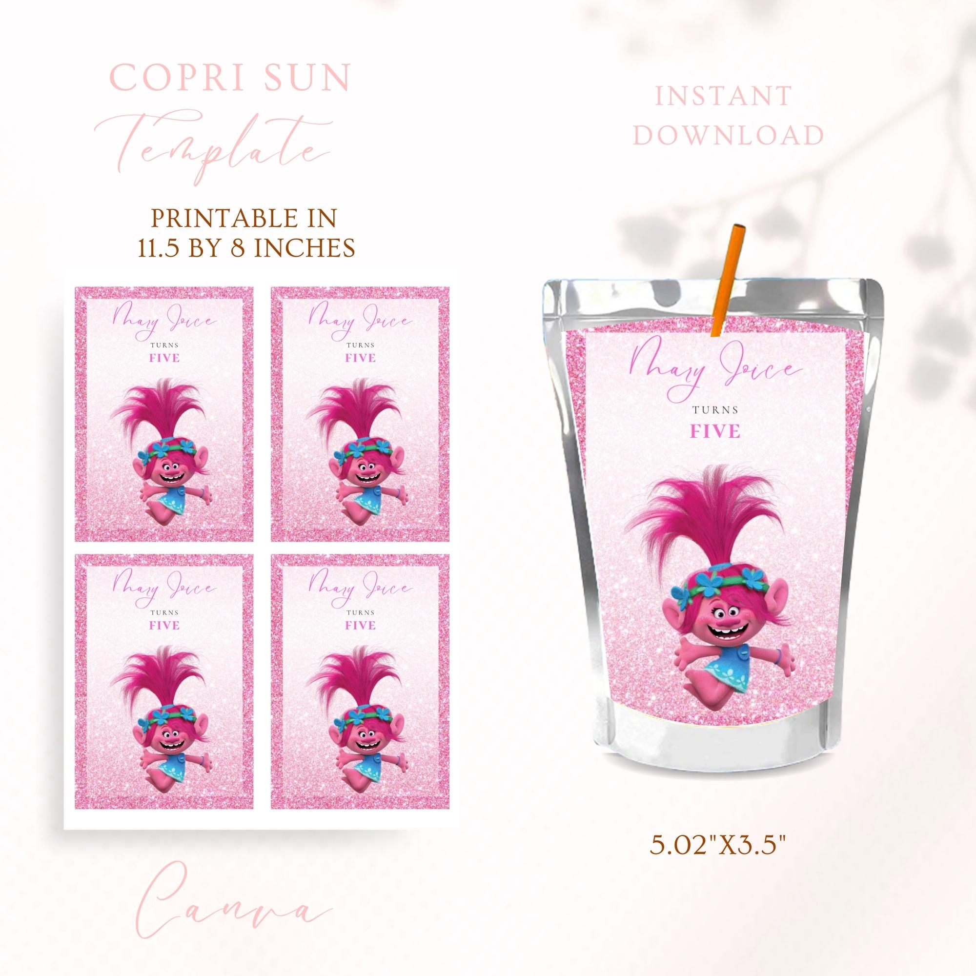 Trolls Food Label, Trolls Chocolate Wrap, Trolls Capri Sun, Trolls ...