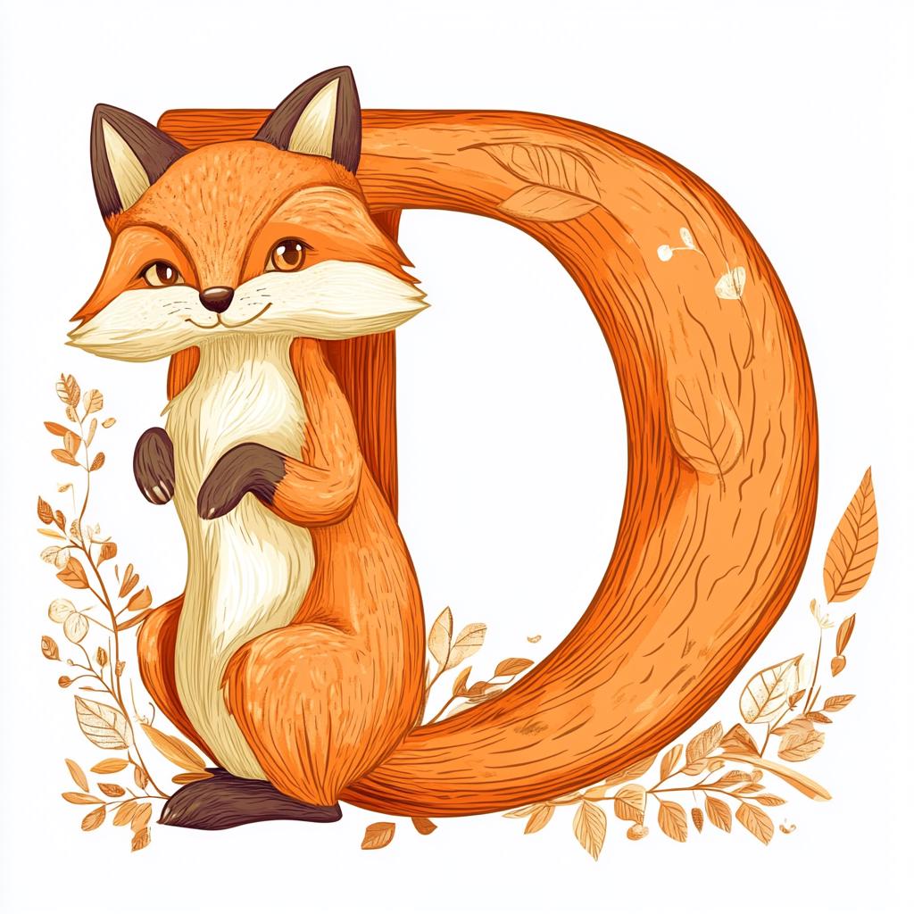Digital Illustration of a Fox Reading Book Cozy Office Scene AI & PNG ...