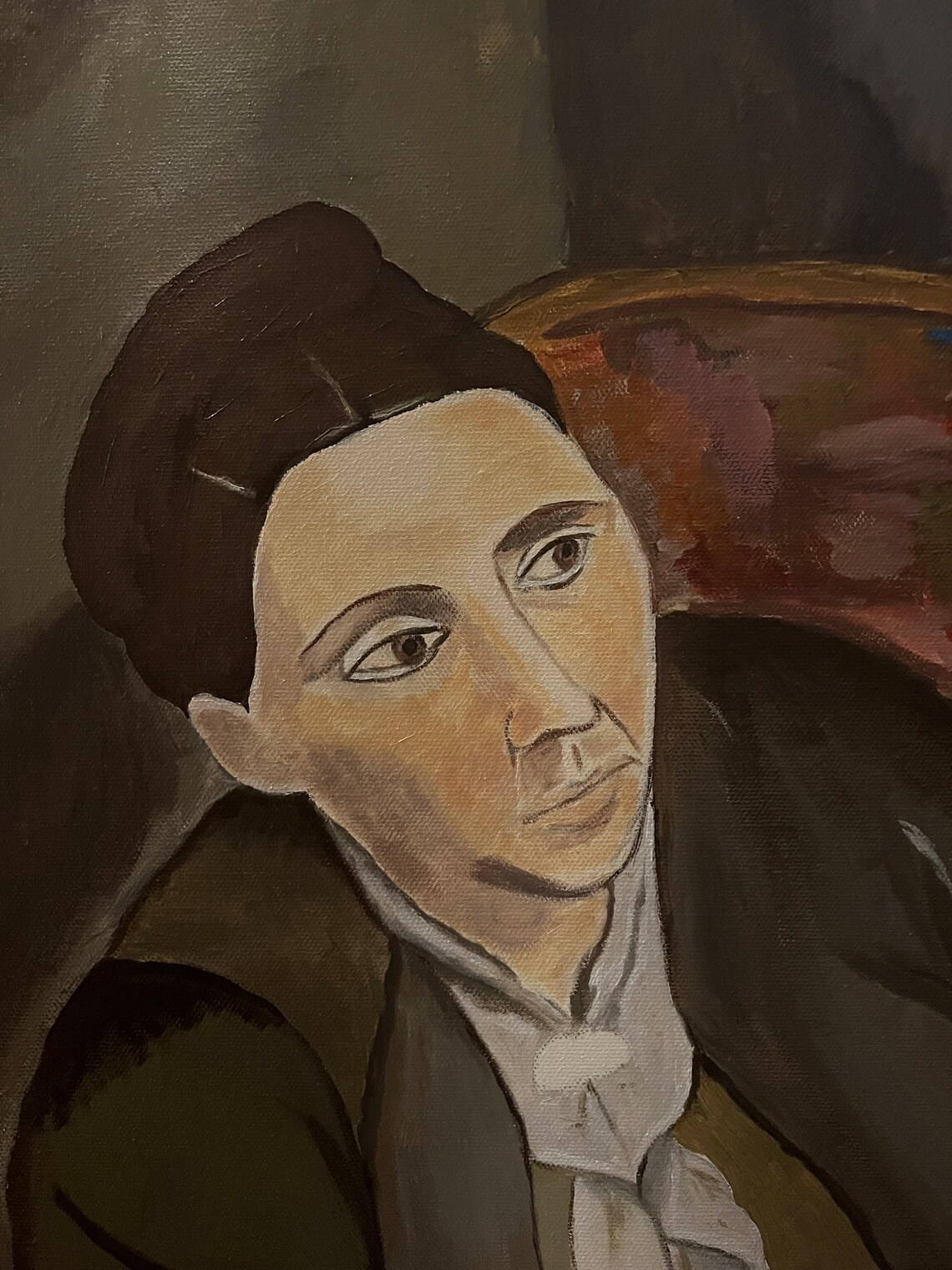 Picasso (in the Style Of) Portrait of Gertrude Stein. Hand Painted on a ...