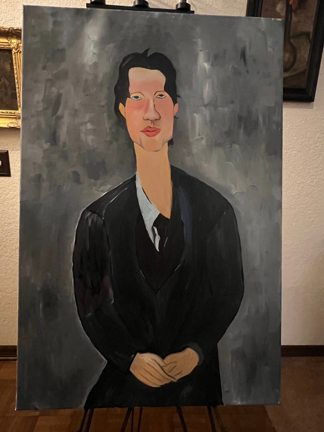 Modigliani (in the Style Of) Hand Painted Portrait of Chaim Soutine on ...