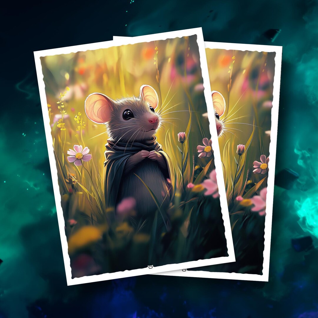 Cute Bloomburrow Mouse Sleeve Design Digital File for Custom Gaming ...