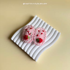 Pastel Embroidered Snap Hair Clips Set – Handmade Floral Hair ...