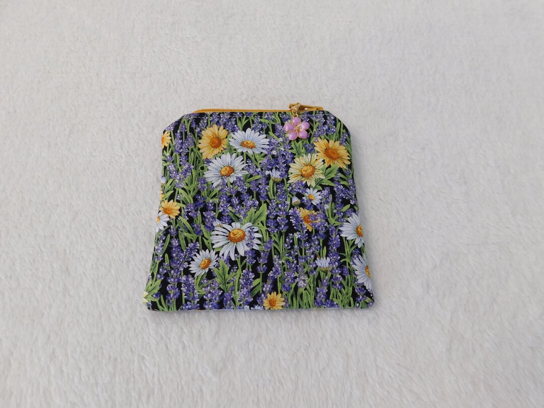 Small Wild Flower Fabric Coin Purse - Etsy