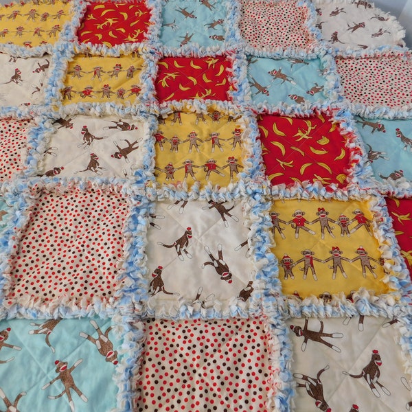 Monkey Rag Quilt - Etsy