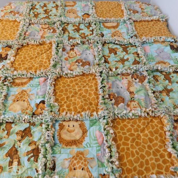 Monkey Rag Quilt - Etsy