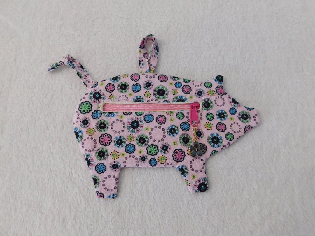 Piggy Fabric Coin Purse - Etsy