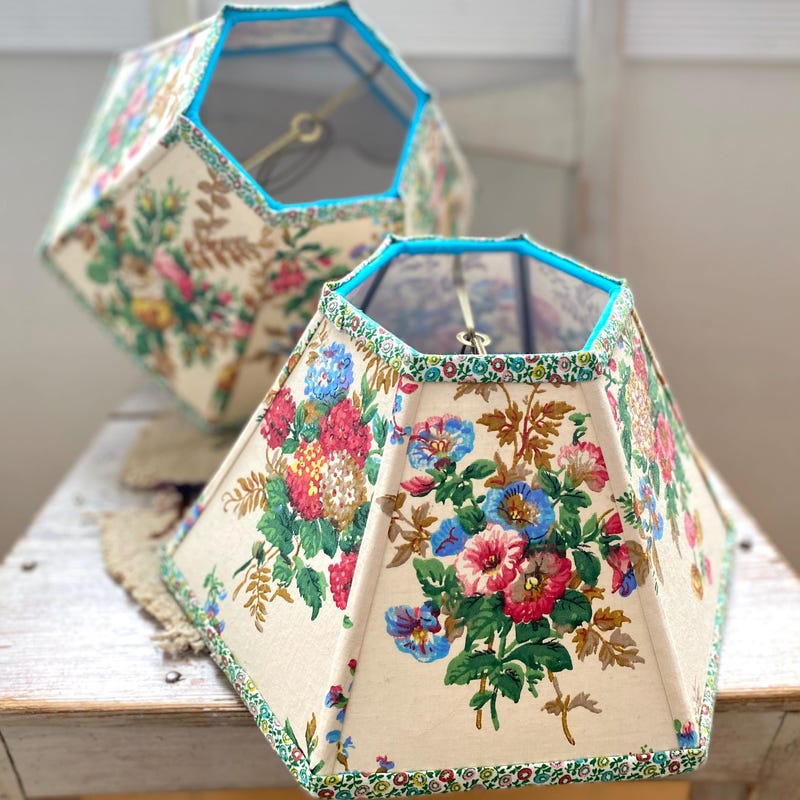 Floral Standard Lamp Shade - Etsy